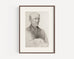 Early 1900's Signed Antique French Portrait Drawing of Elderly Gentlem ...